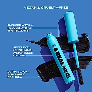 Babe Original 4 Real Mascara Black for Volume, Length, and Lift in Eyelashes, Defined & Flutterly Look, Vegan & Cruelty-Free, 8.5g