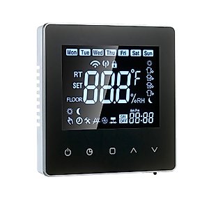 Smart Thermostat, Alexa Thermostats for home, LCD Touch-screen Programmable Thermostat with Water Heating, 3A Digital Temperature Controller for Home School Office Hotel