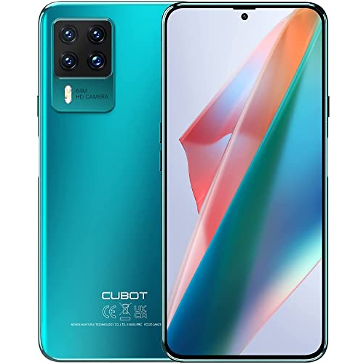 CUBOT Unlocked Android Smartphone, X50 Smartphone Unlocked, 6.67” FHD+ Screen Unlocked Cell Phone Android 11, 8GB + 128GB, 64MP+32MP Camera, 4G Dual SIM Unlocked Phones, 4500mAh Battery, US Version