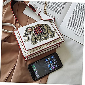 VALICLUD Leather White Knot Portable Handbag Pu Female Bag Shoulder Fashion Tote Bow