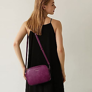 WESTBRONCO Crossbody Bag for Women Vegan Leather Wallet Purses Satchel Shoulder Bags Small Size