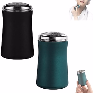 Pocket Size Washable Electric Razor, Ailsion Pocket Size Washable Electric Razor, Pocket Size Washable Electric Razor -Best Shaving Experience, Pocket Size Mini Electric Razor (Color : Black+Green)