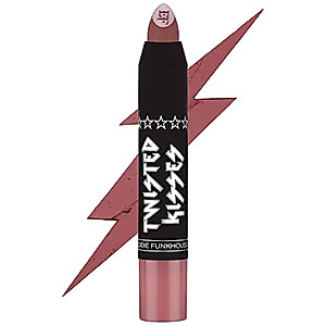 EDDIE FUNKHOUSER Twisted Kisses Matte Lip Crayon, Full Coverage Matte Lipstick (Kiss Me Twice)