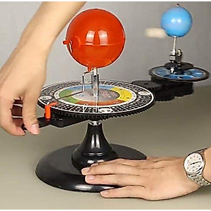 UZPDWK Sun Earth Moon Orbital Model with Light, Kids Solar System Model Astronomical Science Educational Kits