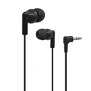 102 Wired Earphone Clear Ergonomic PVC 3.5mm Moving Coil in-Ear Earbud Headphone for Phone Valentine's Day/Mother's Day/Wedding/Anniversary/Party/Graduation/Christmas/Birthday Gifts - Black