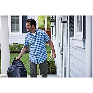 GLAD Strong Quick-Tie Large Trash Bags, 30 Gallon Bags for Large Kitchen Trash Can, 21 Count (Package May Vary)