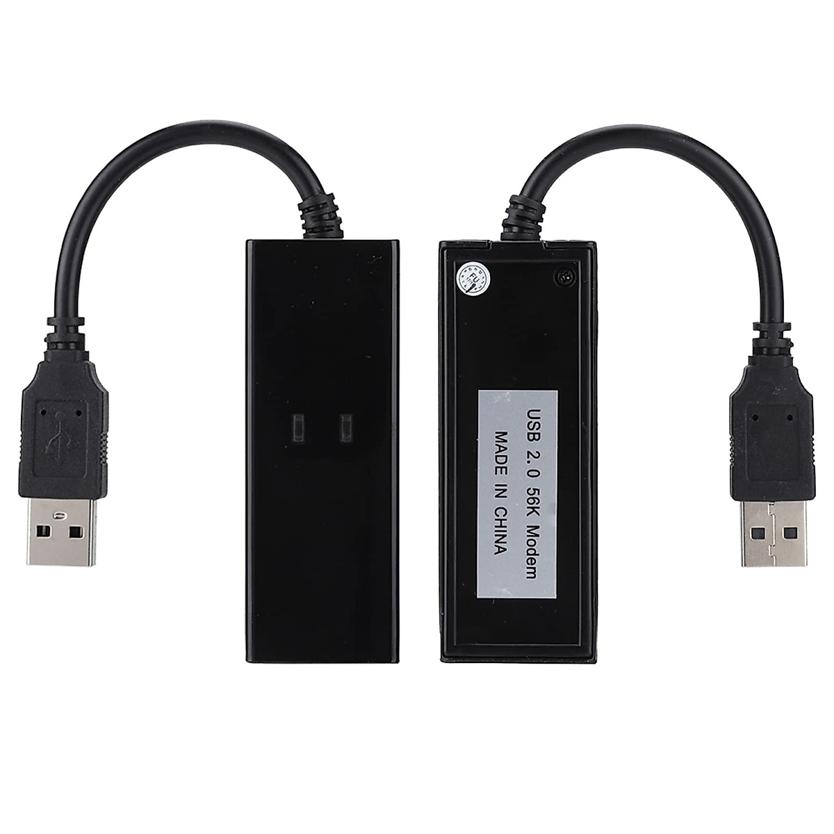 ASHATA 56K Data Modem, External Dial Up Voice Fax Data Modem,USB 2.0 56K Fax Modem,Small Size,Light-Weighted,Fit for Win7 Win8 Win10