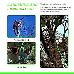MEFBANT Pole Saws for Tree Trimming 26 feet Tree Trimmer Long handle, Tree Pruner Manual Pole saws for Tree Trimming, knives with Storage Pocket, Black (gzj005)