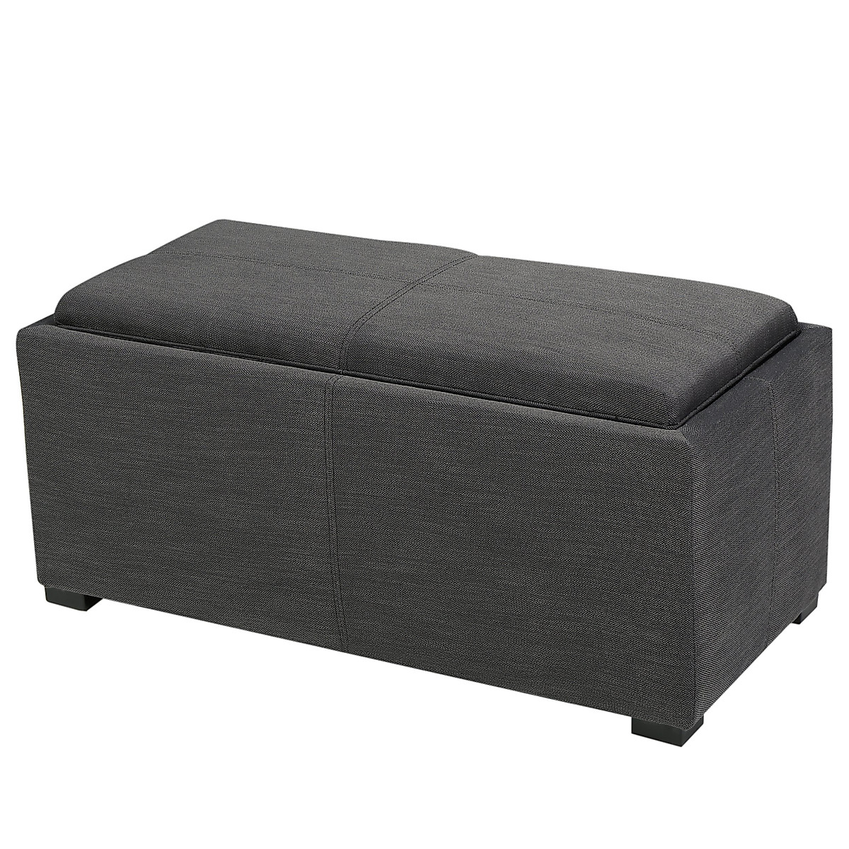 Christopher Knight Home Drake Fabric Ottoman, Gray