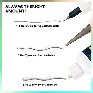 Plextone 1 Min Quick Bonding Fast Dry Sew Glue Liquid Reinforcing Adhesive Speedy Fix for All Fabrics Clothing Cotton Flannel Denim Leather Polyester Doll Repair (60ml)