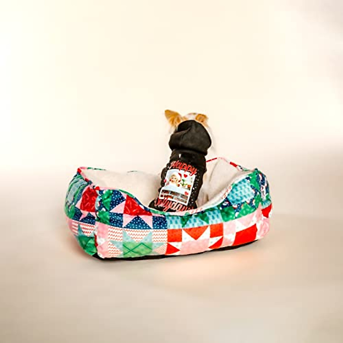 Doggy Parton Black Happy Dollydays Hoodie for Pets, Large