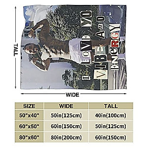 Blanket Flannel Fleece Plush Throw Blanket All Seasons Lightweight Air Conditioner Fuzzy Blanket for Living Room/Bedroom/Sofa/Chair 50"x40"