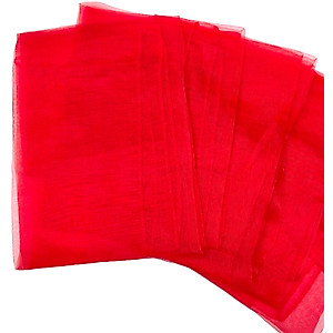 Lolakee Dance Scarves 12 Pcs Juggling Scarves for Kids Play Silk Scarve for Babies Toddlers Children Movement Learning Education Musical Accessories Colorful Scarfs Magic Tricks Performance (Red)