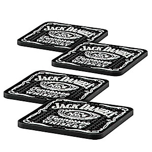 Jack Daniel's PVC Rubber Set of 4 Coaster Set Mini Beverage Mats JD-38515