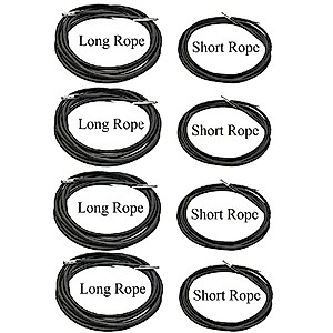 C-CHAIN 8 Cords Replacement Cord for Zero Gravity Chair, Universal Replacement Laces Cord Kit for Zero Gravity Chair, Anti Gravity Chair, Lounge Chair, Bungee Chair, Recliner - Black