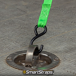 SmartStraps Ratchet Straps - 6ft GRN Padded Ratchet 2pk 1,500lb , green -SMAR138