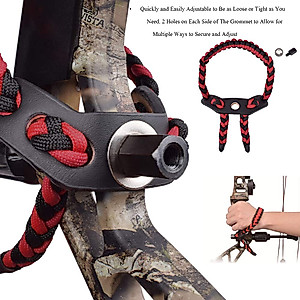 Bow Wrist Sling - Multi Functional Survival Compound Bow & Traditional Bow Wrist Sling for Hunting & Shooting - Easy Adjustable and Successive Length -2 Color