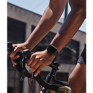 Maledan Sport Bands Compatible with Apple Watch Band 44mm 42mm 45mm 49mm Men Women, Waterproof Silicone Strap Replacement Wristbands for iWatch Series 8 7 6 5 4 3 2 1 SE, Anthracite Black/Red Black