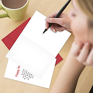 Romantic Birthday Card for Boyfriend Husband, Funny Birthday Cards for Wife Girlfriend, Naughty Love Card for Men Women, Happy Birthday To My One and Only