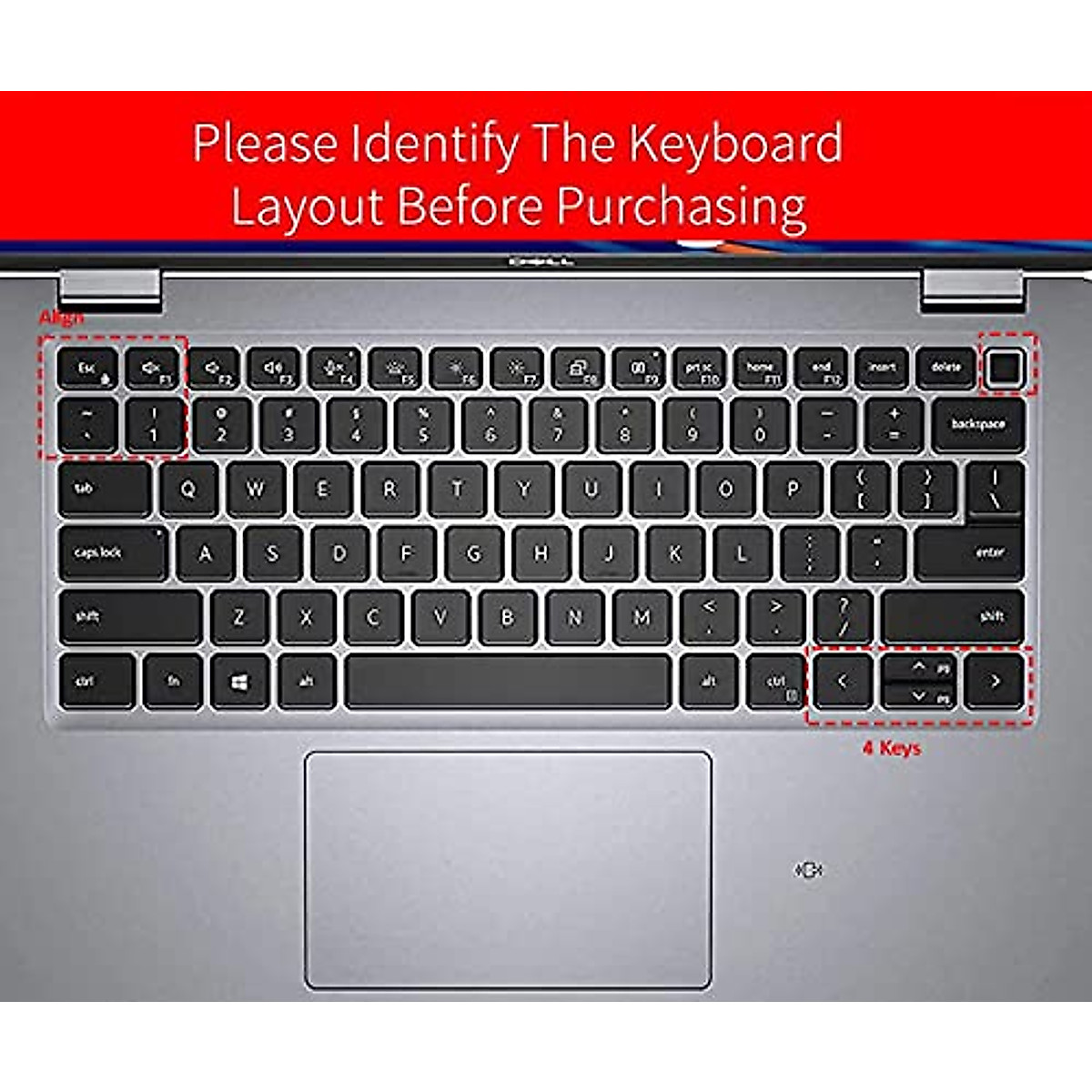 Keyboard Cover Skin for Dell Latitude 14" 7430 7420 7410, Dell Latitude 5430 5431 5420 14", Dell Latitude 7520 15.6", Dell Latitude 14" 9000 9510 9520 9420 9430 Keyboard Cover Protector, Blue