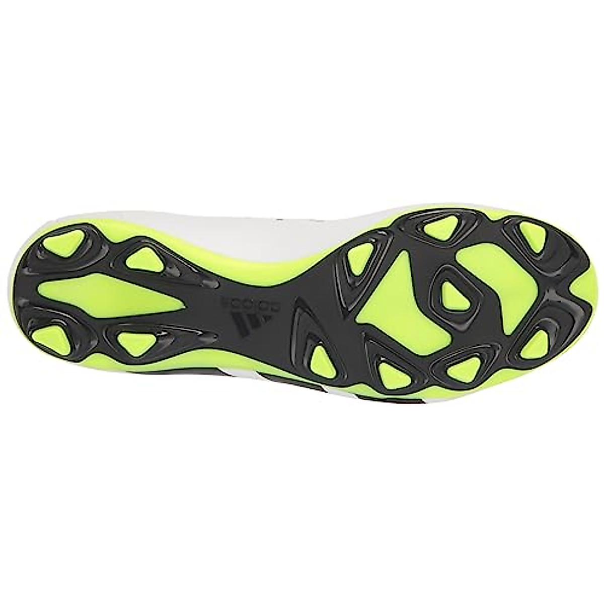 adidas Unisex Predator Accuracy.4 Firm Ground Sneaker, White/Core Black/Lucid Lemon, 10.5 US Men