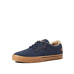 Etnies Men's Jameson 2 ECO Skate Shoe, Navy/Gum/Gold, 10 Medium US