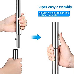 Simple Trending Clothing Garment Rack with Wheels and Bottom Shelves, Extendable, Chrome