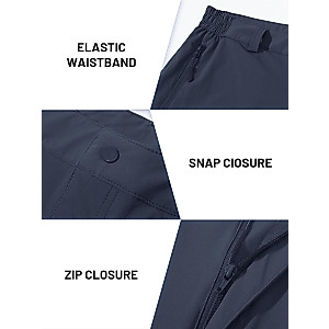 TACVASEN Mens Hiking Cargo Shorts Quick Dry Stretch Golf Shorts 10 Inch Inseam with Zipper Pockets for Outdoor Fishing Navy