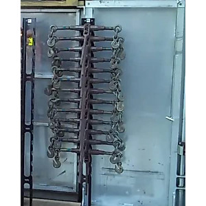 Mytee Products 48" Aluminum Locking Ratchet Binder Rack - Made in USA (Holds 11 Binders)