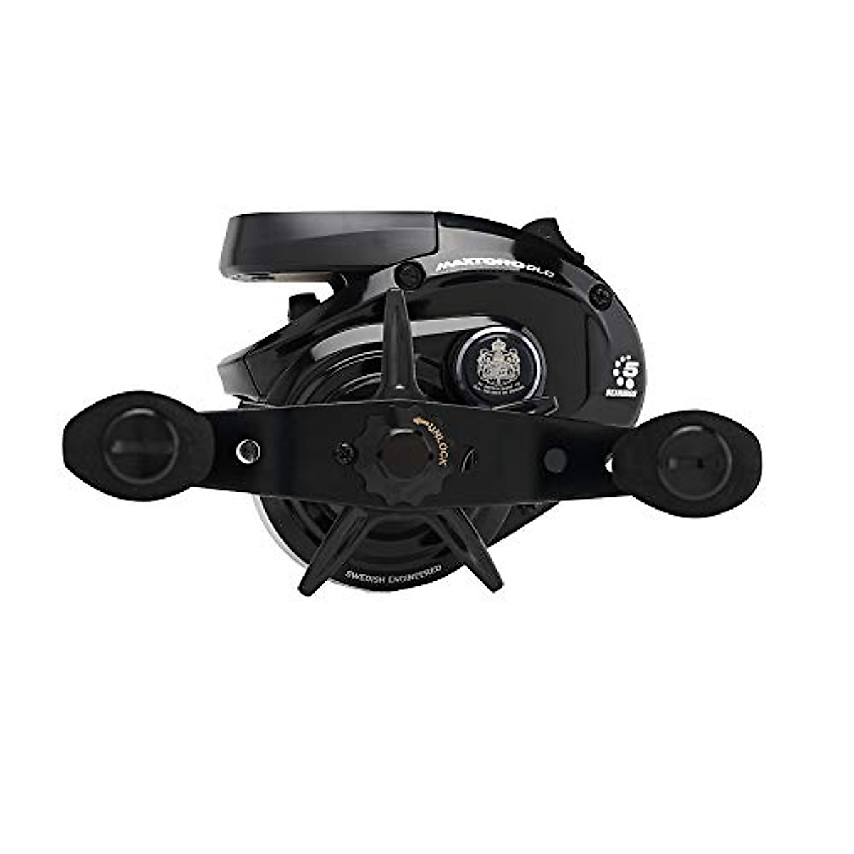 Abu Garcia MaxToro Digital Line Counter Low Profile Baitcast Fishing Reel, Black, 50LP