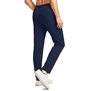 G Gradual Men's Stretch Golf Pants with 6 Pockets Slim Fit Dress Pants for Men Travel Casual Work (Navy, XL)