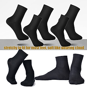 Cityelf 5 or 10 Pack Men Silk Socks Sheer Men Dress Socks Ultra Thin Nylon Sox Summer Cool Crew Socks
