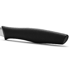 ARCOS Bird's Beak Paring Knife 2 Inch Stainless Steel. Professional Kitchen Knife for Cut, Peel and Clean Food. Ergonomic Polypropylene Handle and 60 mm Blade. Series Nova. Color Black.