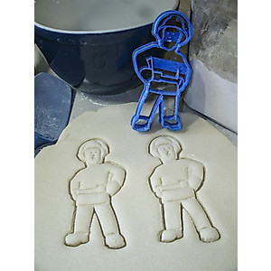 INSPIRED BY FIREMAN SAM CARTOON FIREFIGHTER SET OF 6 COOKIE CUTTERS MADE IN USA PR1093
