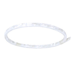 Bnineteenteam 5Pcs Guitar Binding Purfling,6mm Width Celluloid White Pearl Guitar Binding Purfling for Acoustic Guitar Classical Guitars Performance Accessory