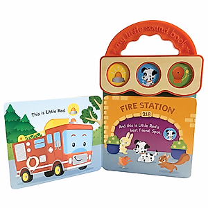 Brave Little Red Engine: 3-Button Fire Truck Sound Board Book for Babies and Toddlers (My Little Sound Book)