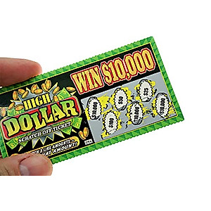 JA-RU Fake Lottery Ticket Scratch Tickets (5 Tickets / 1 Pack) Pranking Toys for Friend and Family Scratcher Jokes and Gag Winning Tickets Surprise. 1381-1A