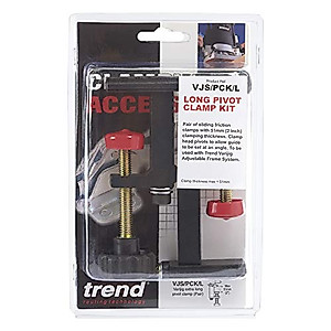 Trend Varijig Extra-Long Pivot Clamp, 2-Inch Clamping Thickness, Non-Marring Pads, VJS/PCK/L
