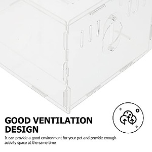 Mipcase Pet Playpen Chinchilla Cage Hamster Supplies Acrylic Small Animal Gerbil House Rabbit cage Bunny Habitat Acrylic Hamster cage Chinchilla Cage Hamster Supplies Chinchilla Cage