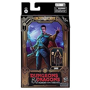 Dungeons & Dragons Honor Among Thieves Golden Archive Simon Collectible Figure 6-Inch Scale D&D Action Figures