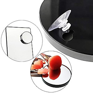 10X Magnifying Makeup Mirror, Round Mirror 2 Suction Cups Facial Makeup Cosmetic Absorption Shaving Home Makeup Travel Essential(Diameter 3.46 inches)