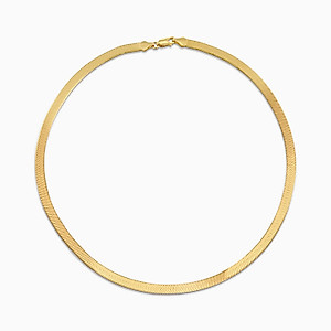 Oak&Luna - Personalized Engraved Herringbone Necklace With Custom Inscriptions - Slim & Wide Chain - 0.925 Sterling Silver, 18K Gold Vermeil - Designer Jewelry for Her, Women, Mom, Wife - Dainty Gift