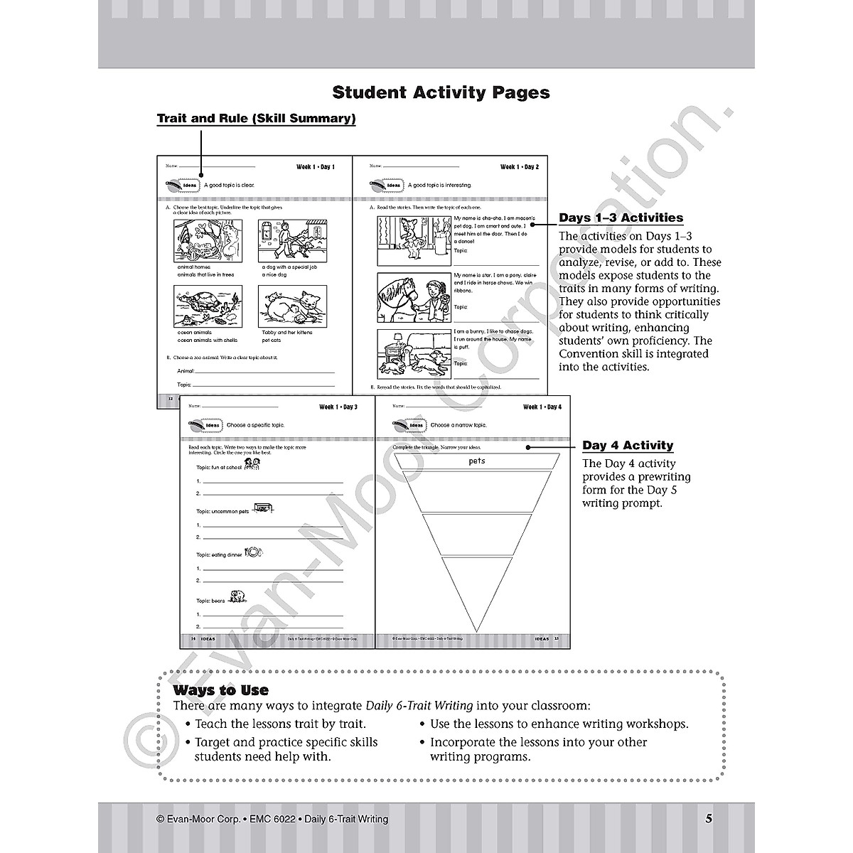 Evan-Moor Daily 6-Trait Writing, Grade 2
