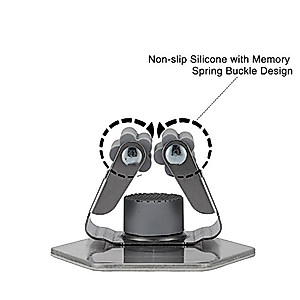 Mop and Broom Organizer Garage Tool Storage Rack Stainless Steel Broom Gripper Mop Holder with 3M Self Adhesive, 3 Pack