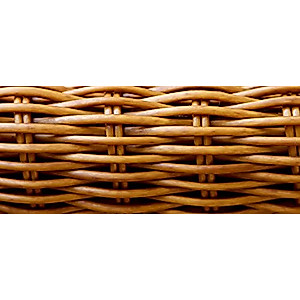 Tortuga Outdoor Portside Plantation 3pc Rocking Chair Set - White, Dark Roast and Amber Wicker with Cushions (Amber)