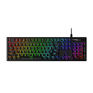 HyperX Alloy Origins - Red Switch + HyperX Pudding Keycaps - Black