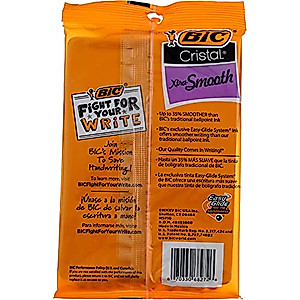 BIC Cristal Ballpoint Pen, Medium Point, Blue - 10 Ea(Pack of 2)