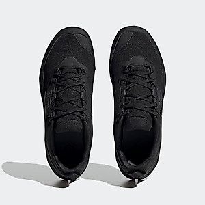 adidas Men's Terrex Ax4 Wide Hiking Sneaker, Black/Carbon/Grey, 10.5