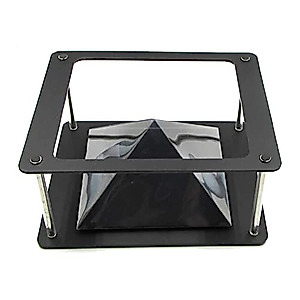 YBaoTuu Hologram 3D Projector Child, Hologram Projector, 3D Hologram Display Clear Picture Quality for Office, Mobile Phone, Product Display, Animated Characters, 22.5x19x9.5cm, Black
