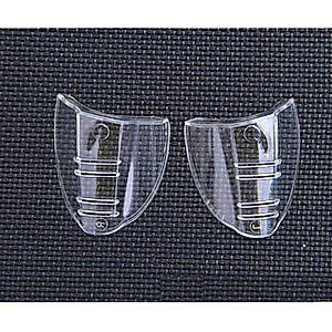 Tooya 6 Pair Safety Eye Glasses Side Shields Clear Flexible Slip On Shield Fits Small to Medium Eyeglasses
